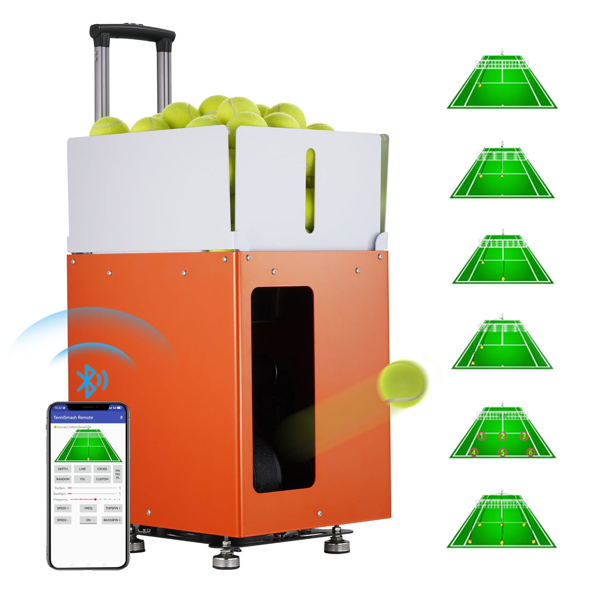 AceMaster Professional Tennis Ball Machine – Nijimaya